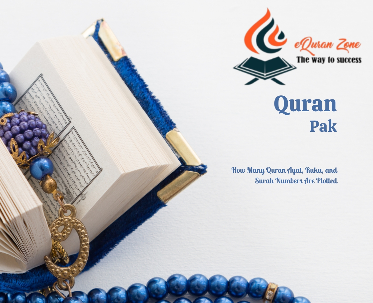How Many Quran Ayat, Ruku, and Surah Numbers Are Plotted